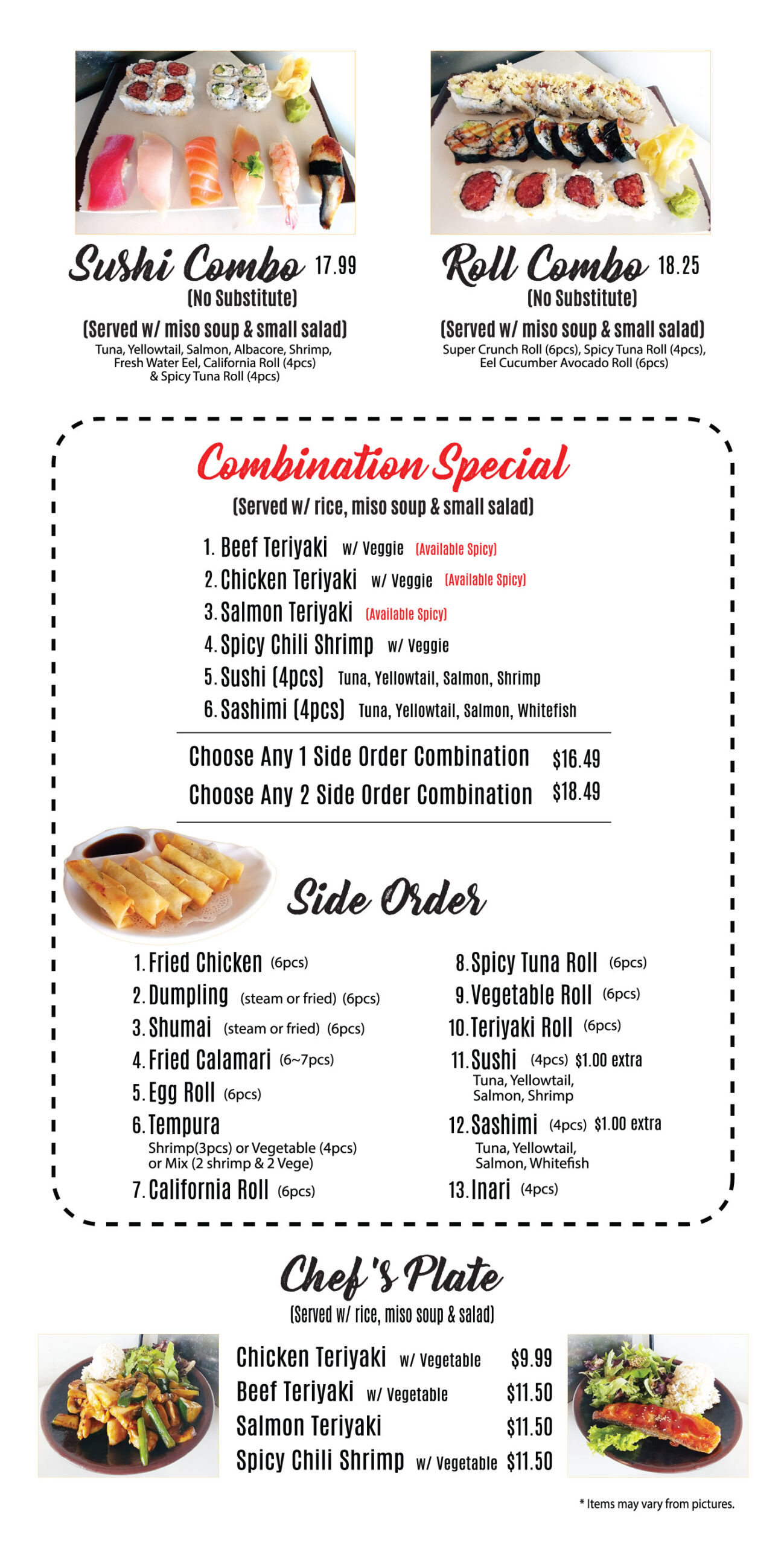 Menu – SushiGoneWild